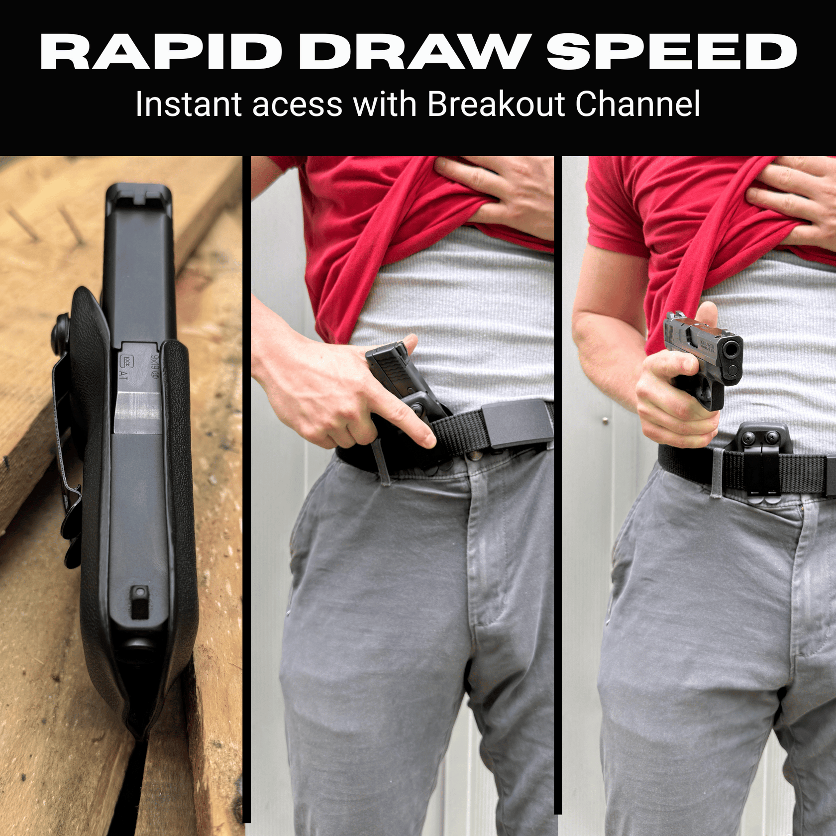 Breakout 2.0 IWB Holster For Rapid Draw Speed! – Houdini Holsters